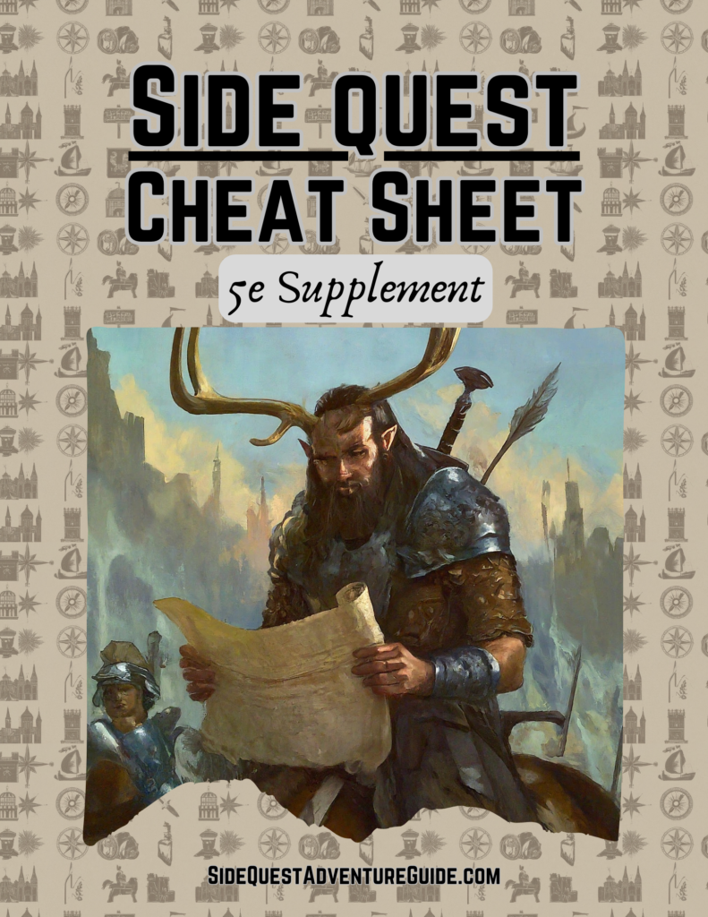 Side Quest Cheat Sheet – Side Quest Adventure Guide